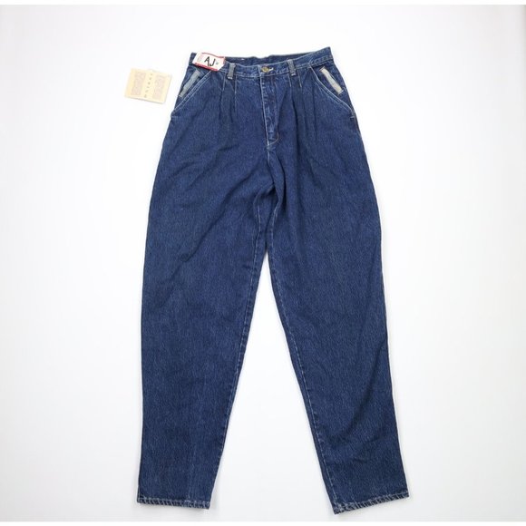 Vintage | Jeans | Nos Vintage 9s Streetwear Mens 32x36 Leather Trim ...